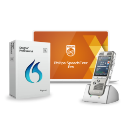 Philips DPM8000 Dictation Recorder Kit with Dragon Professional v16 Speech Recognition
