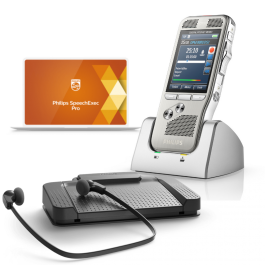 Philips Dictation & Transcription Pro Starter Kit with SpeechExec Pro Dictate & Transcribe ...